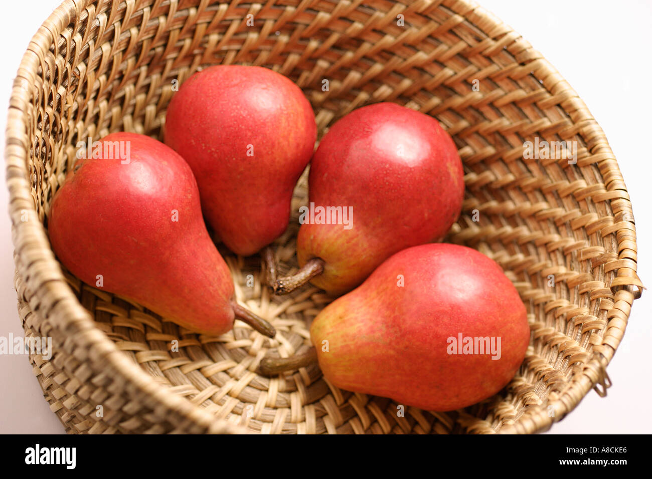 Corella Pears in Basket Stock Photo - Alamy