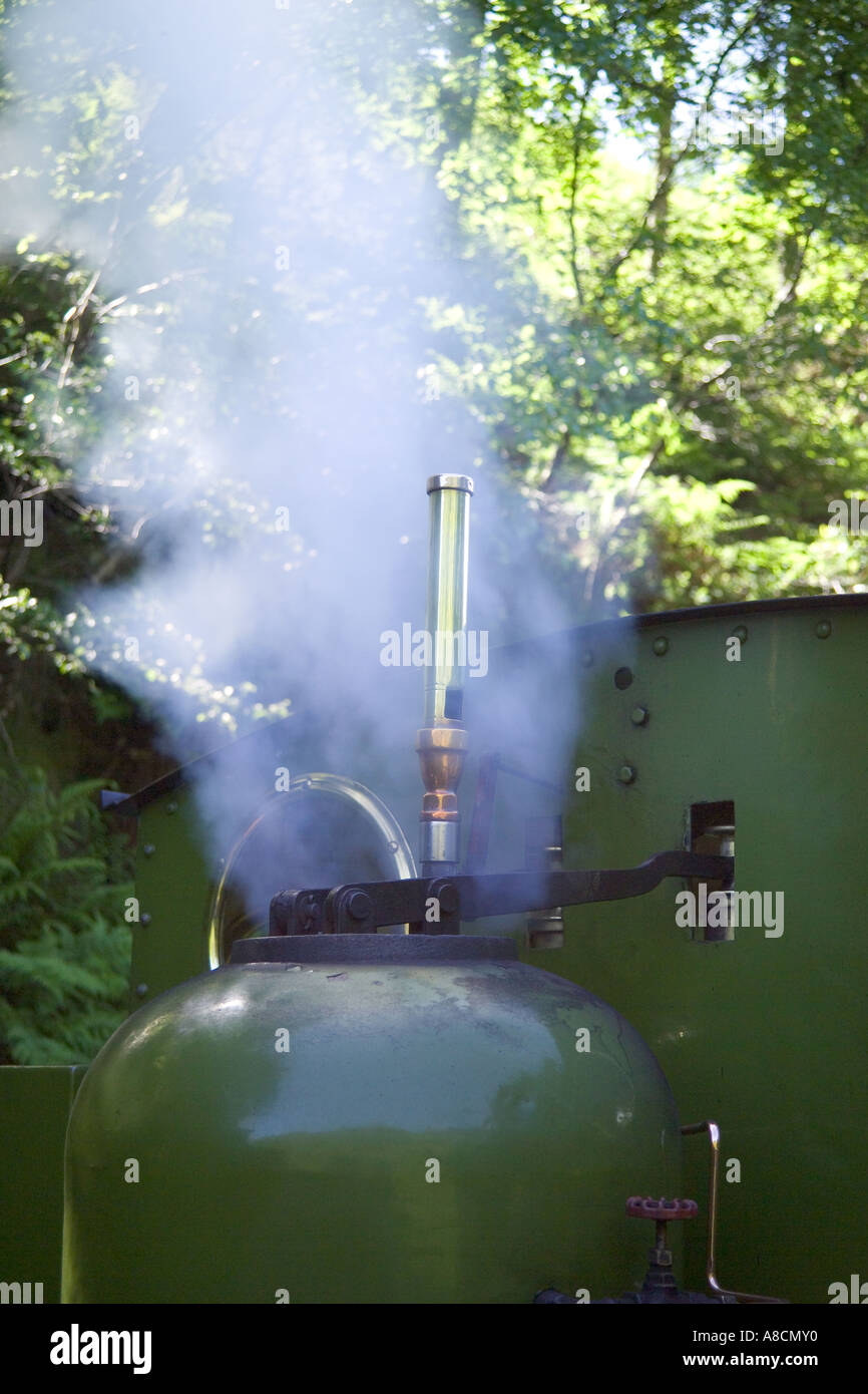 Steam whistle on an engine on the Talyllyn Railway, Gwynedd, North ...