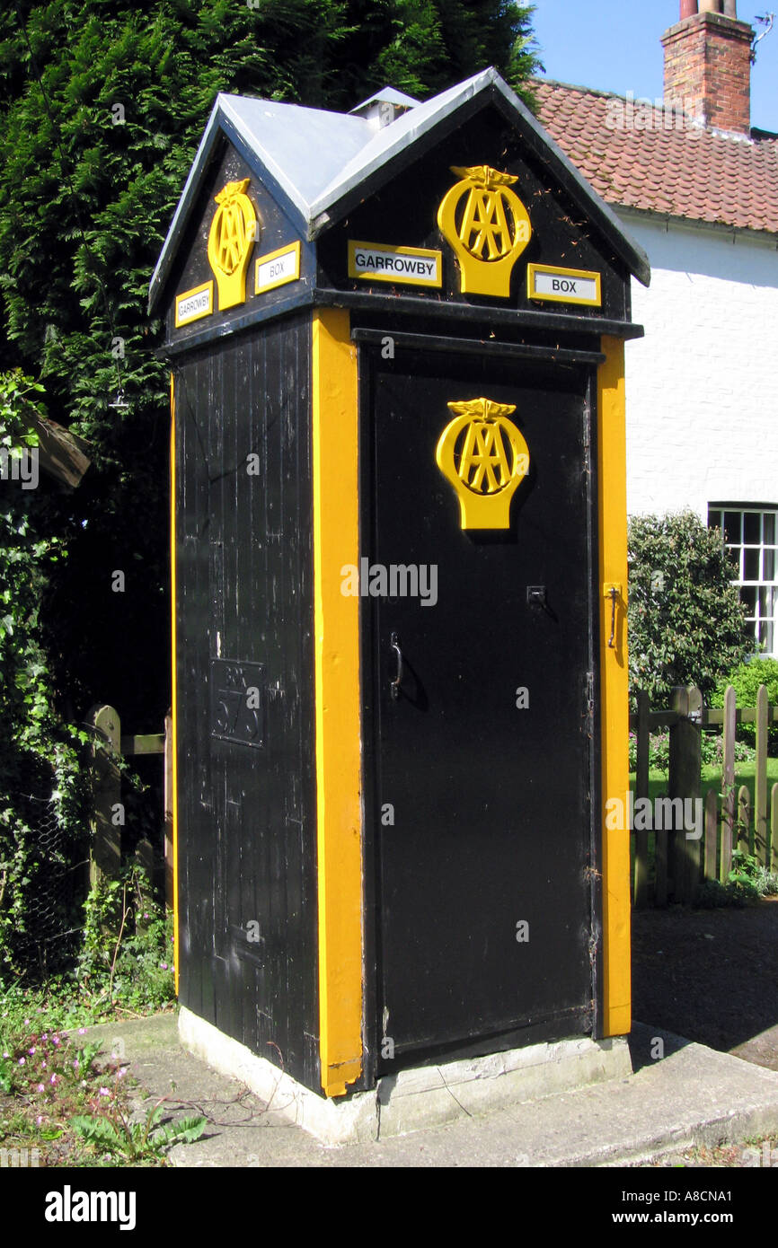 aa phone box 573 Garrowby nr Stamford Bridge Yorkshire England UK ...
