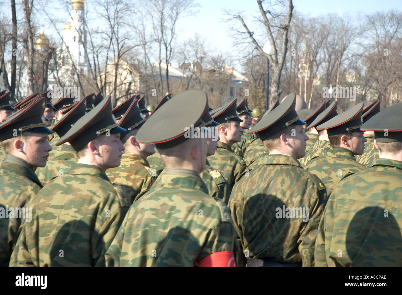 Russian soldiers in Moscow Stock Photo - Alamy