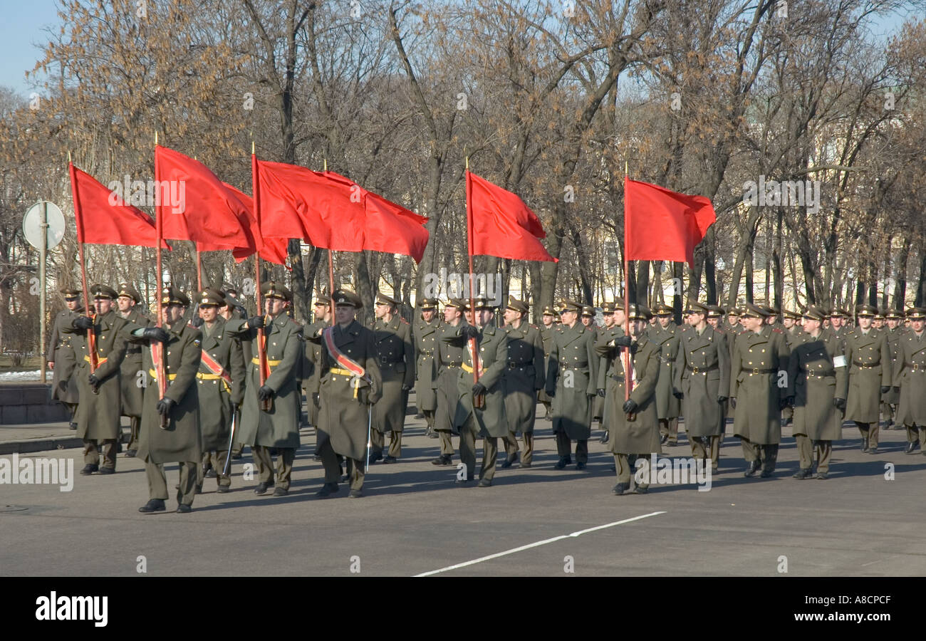 Russian soldiers in Moscow Stock Photo - Alamy