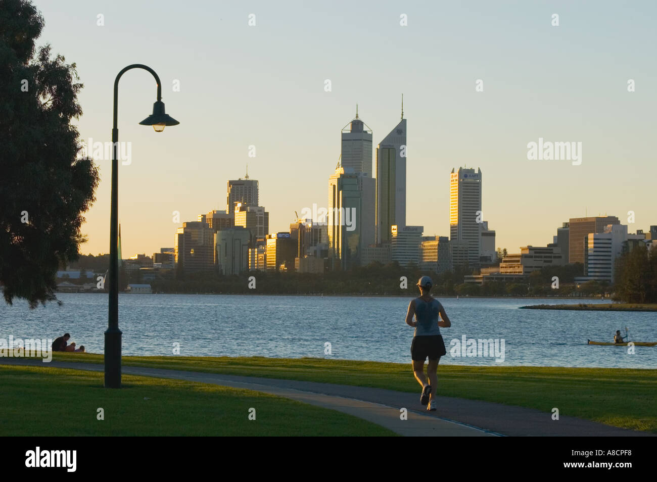 Western Australia Perth Central Business District Downtown skyline ...