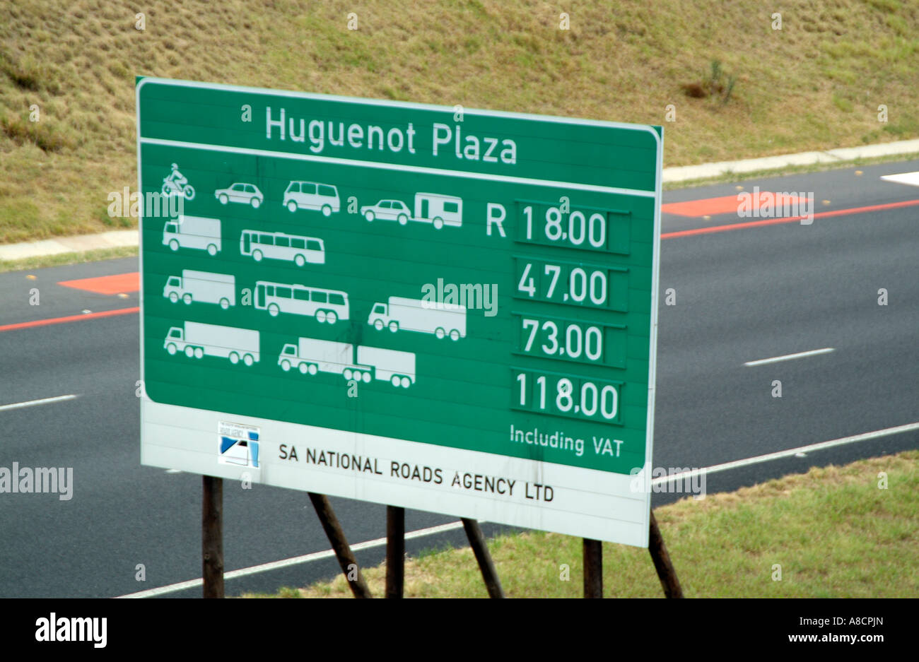 N1 highway north of Cape Town South Africa The Huguenot Plaza section a ...