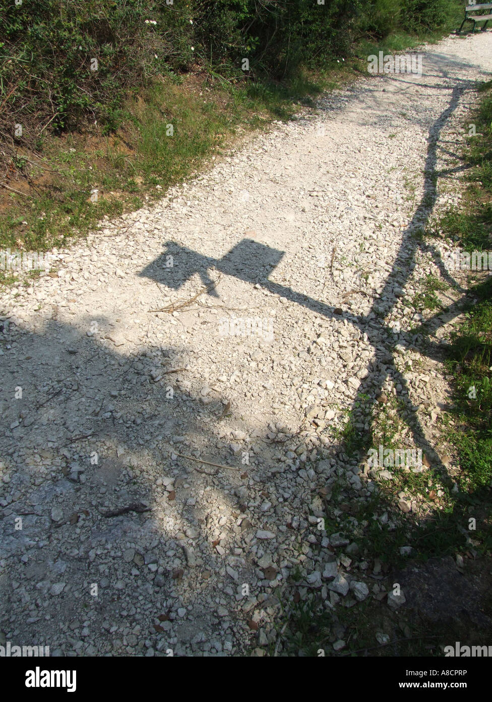 signs on public footpath Stock Photo - Alamy