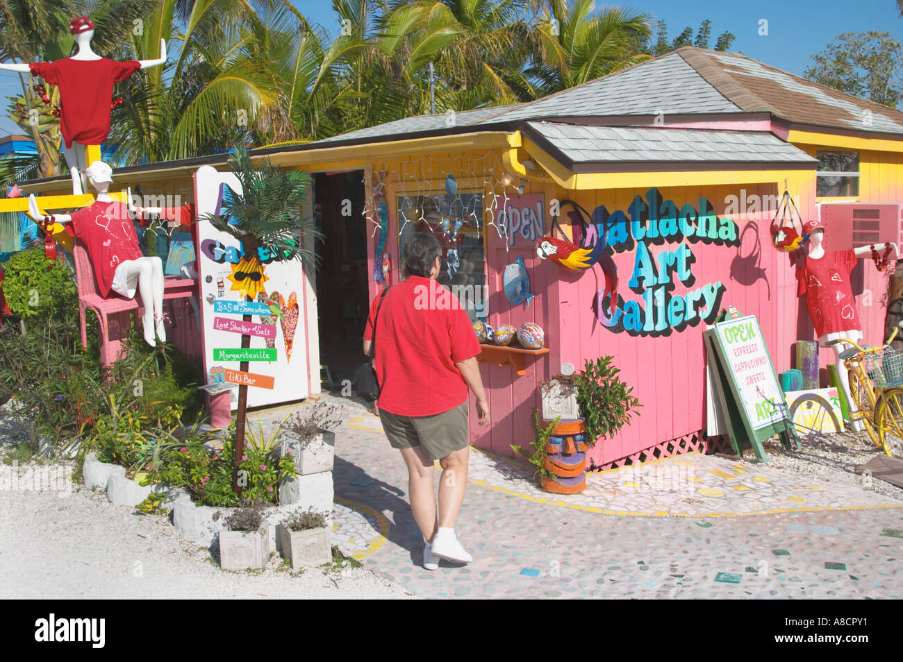 Colorful Matlacha Art Gallery in Matlacha Florida Stock Photo - Alamy