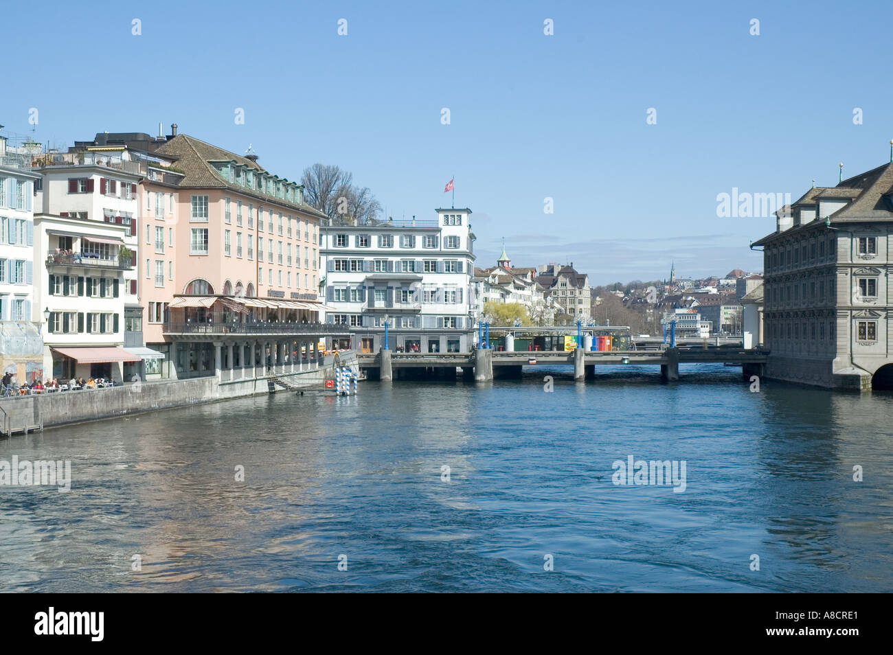 A scene from the beautiful city of Zurich in Switzerland Stock Photo ...