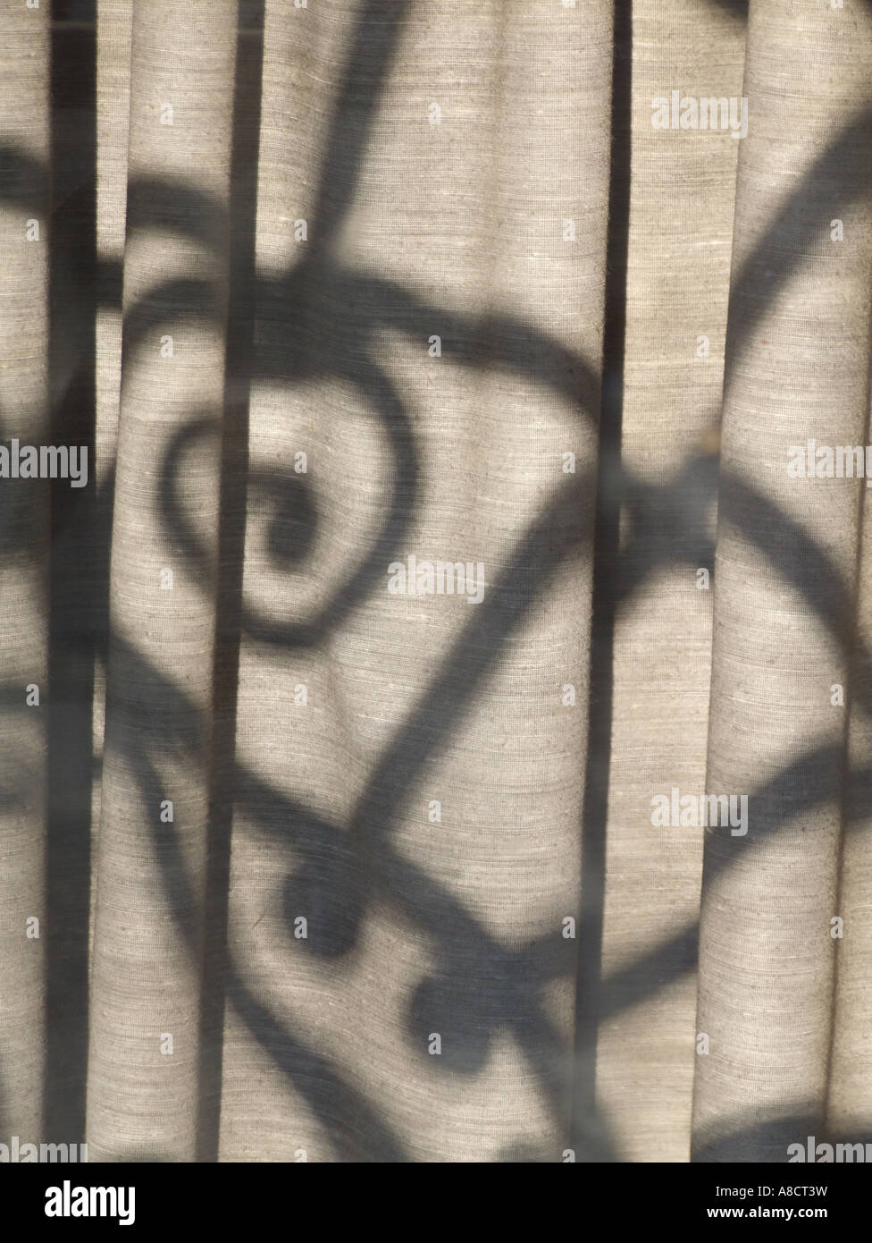 shadow on curtains Stock Photo - Alamy