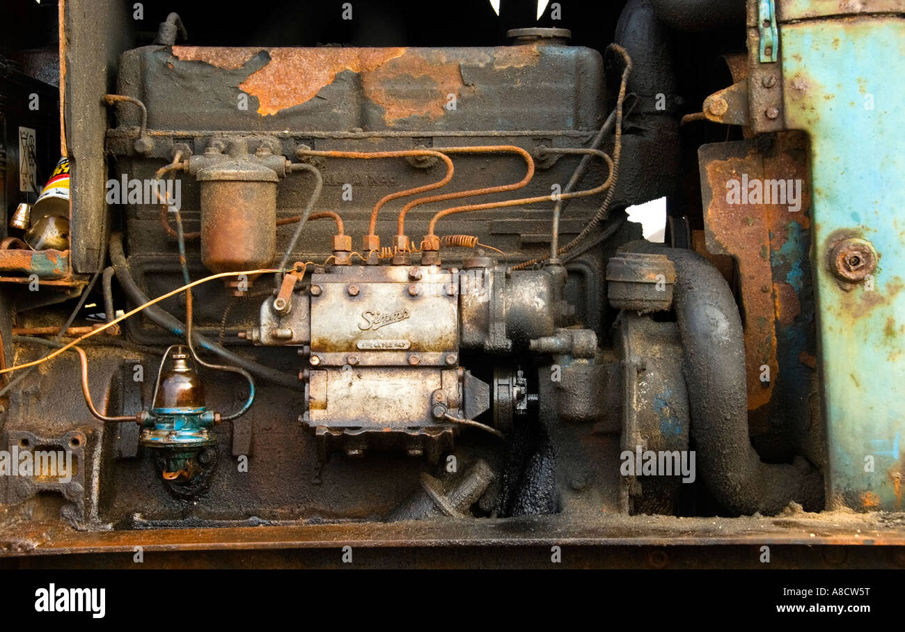 Rusty old engine Stock Photo - Alamy