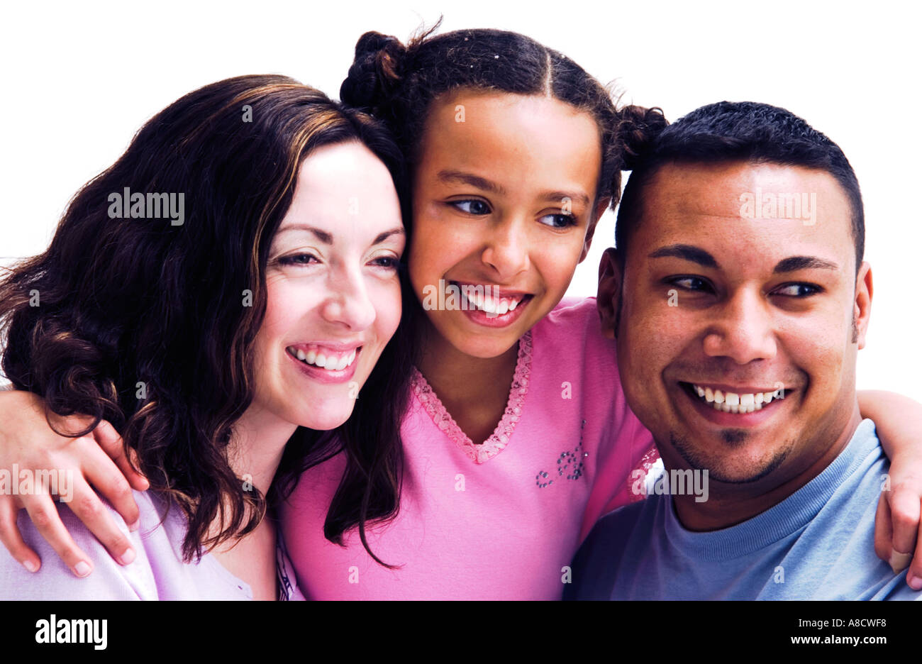 Mother and Father with daughter Stock Photo - Alamy