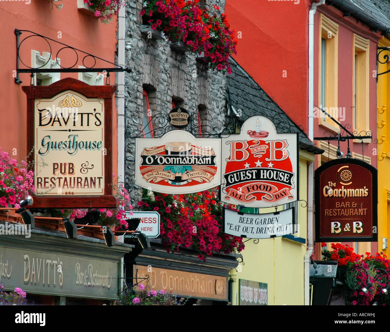 Irish village signs Stock Photo - Alamy