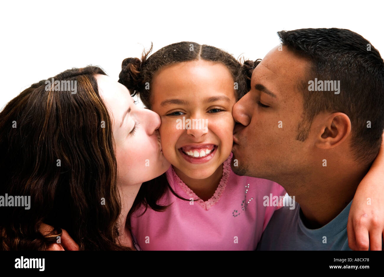 Mother and Father with daughter Stock Photo - Alamy