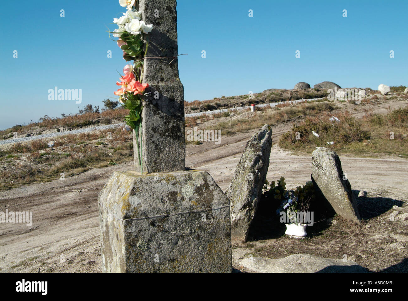 Archeological archeology stone cross monument prehistoric neolithic hi ...
