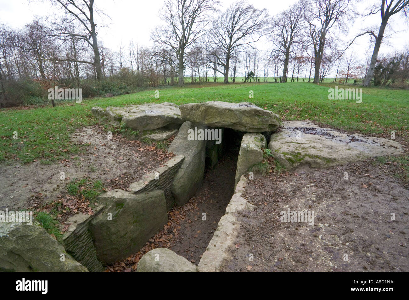 Neolithic chambered long barrow hi-res stock photography and images - Alamy