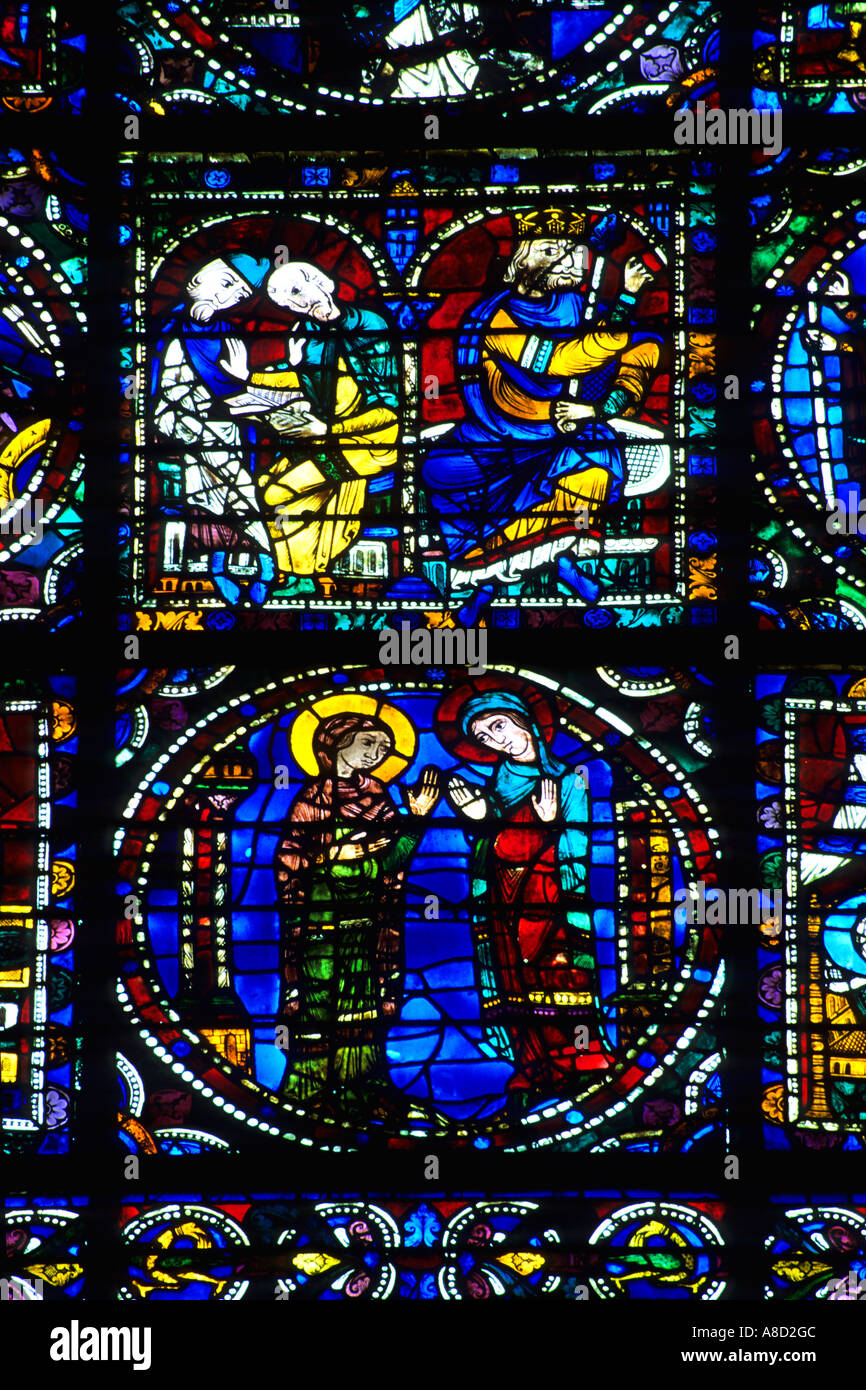 Chartres Cathedral medieval 12th and 13th century Stained glass ...