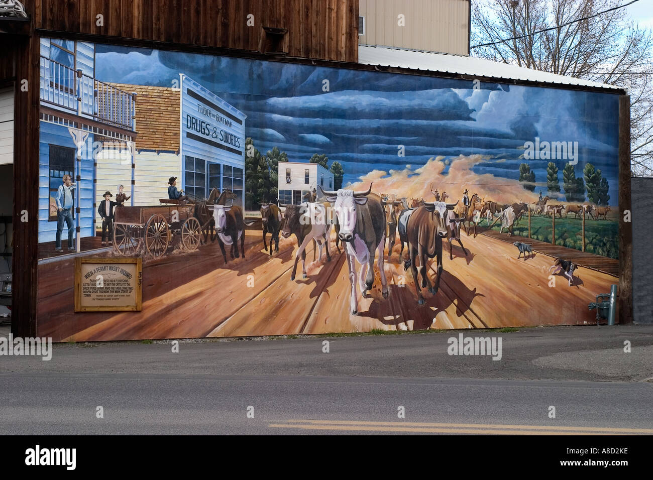 Wall mural in Toppenish Washington a town in central Washington known ...