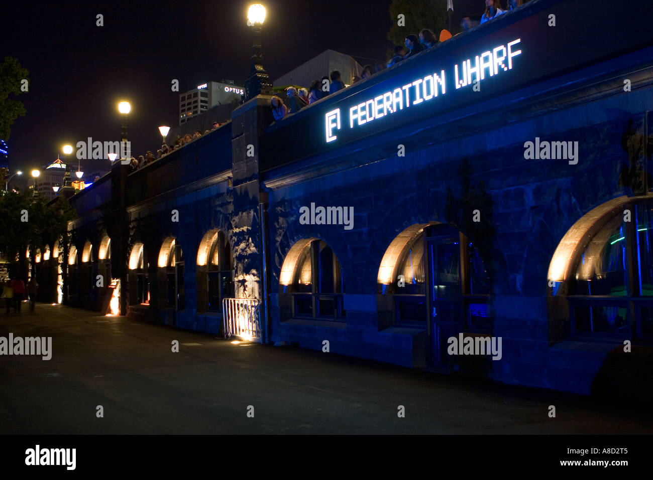 Restaurant federation square melbourne victoria hi-res stock ...