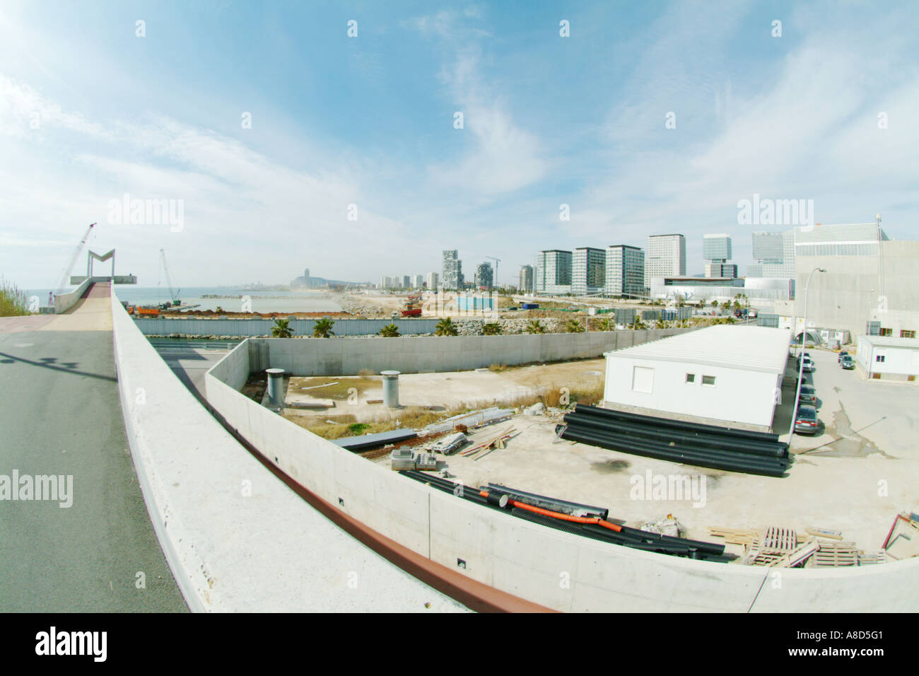 diagonal path pathway sunshade concrete building international congress ...