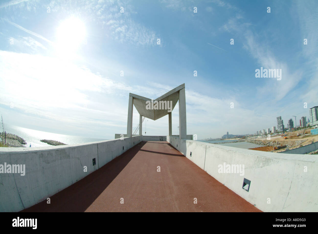 diagonal path pathway sunshade concrete building international congress ...