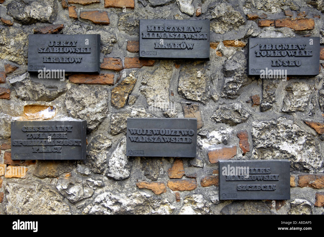 kazimierz barcikowski name plaques plates commemorative dedications ...