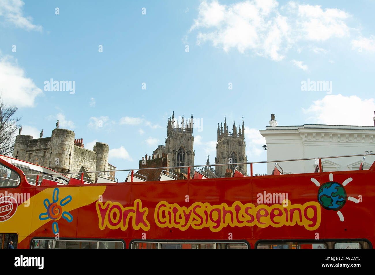 York, Minster, open, top, bus, buses, in, york, north, yorkshire ...
