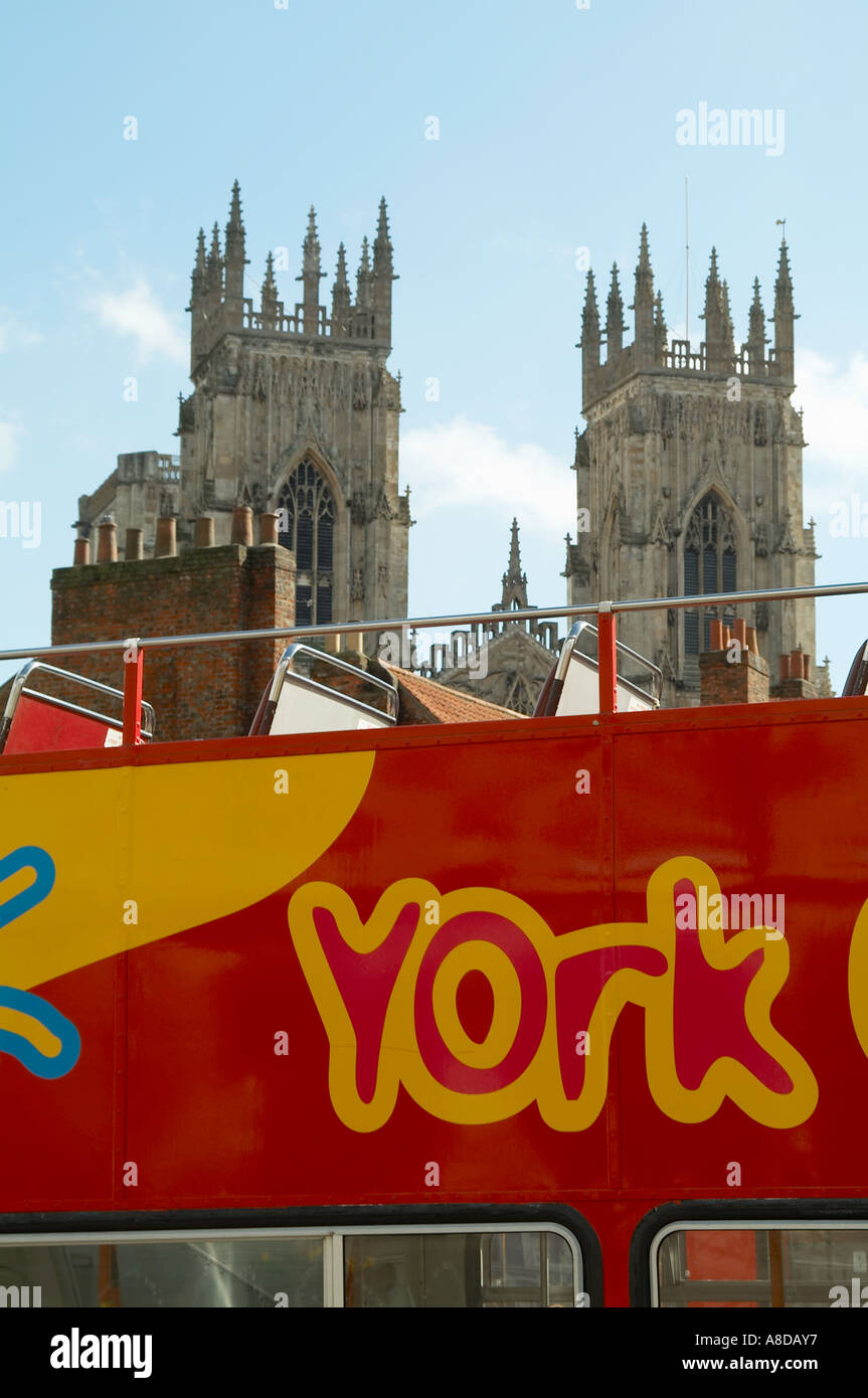 York, minster, open, top, bus, buses, in, york, north, yorkshire ...