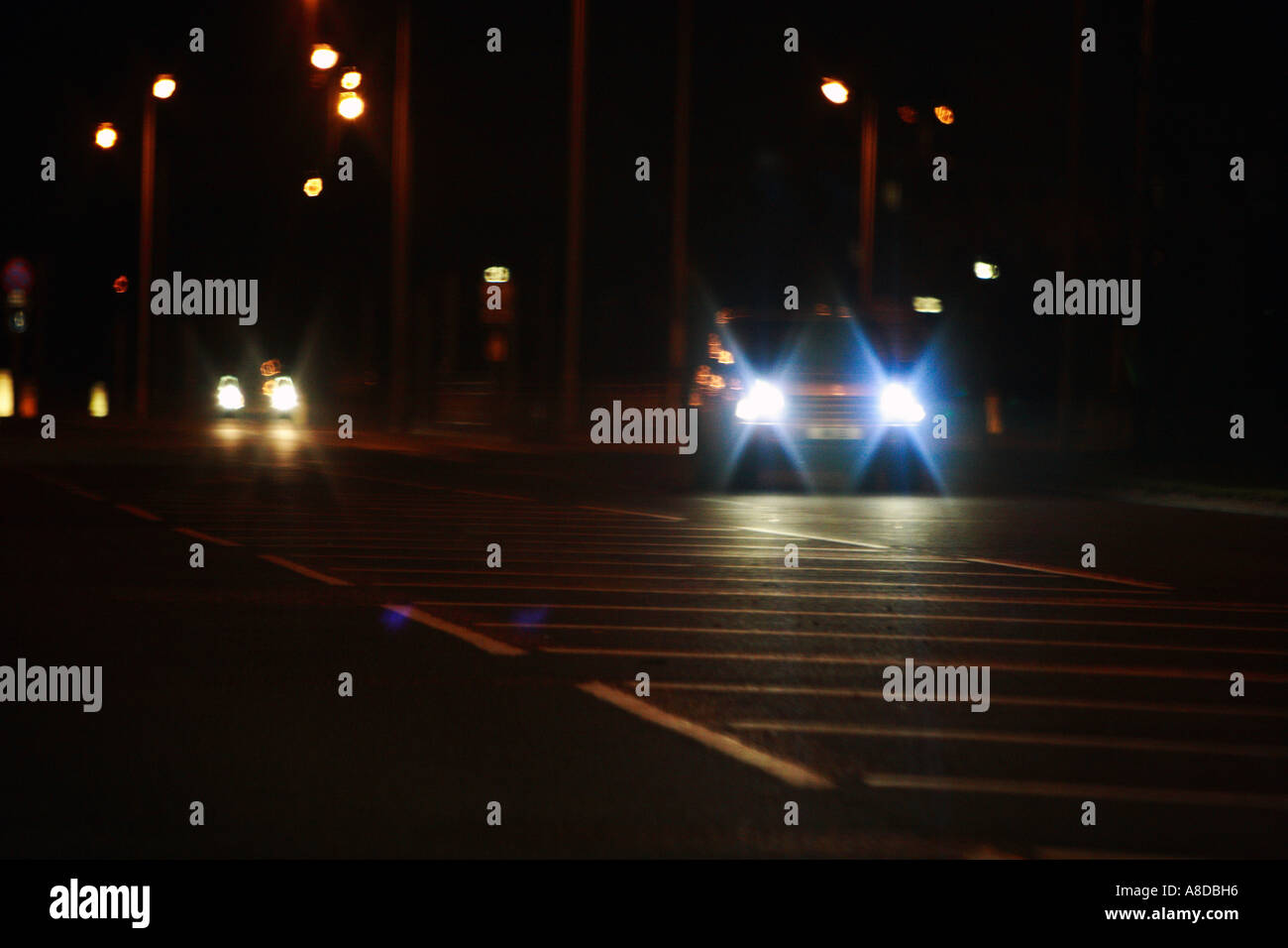 Headlights night hi-res stock photography and images - Alamy