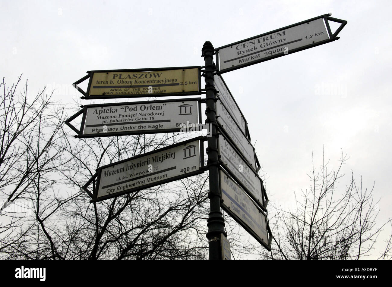 plaszow sign detail stare miasto krakow poland polska polish city ...