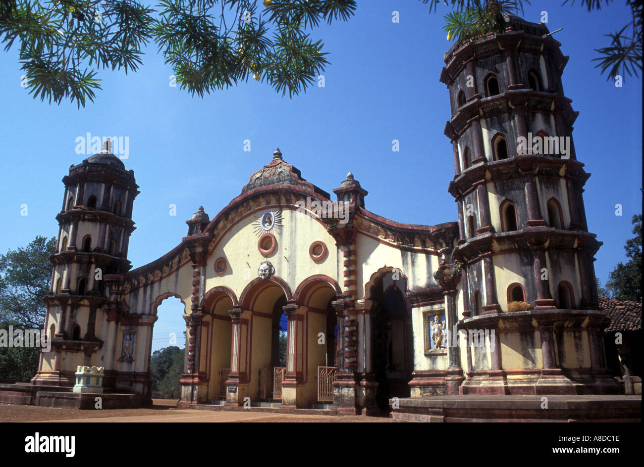 Hindu temple Goa India Stock Photo - Alamy