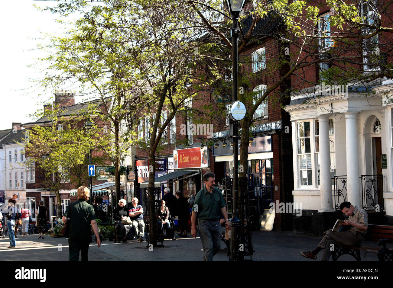 High Street Stone Staffordshire EDITORIAL USE ONLY Stock Photo - Alamy