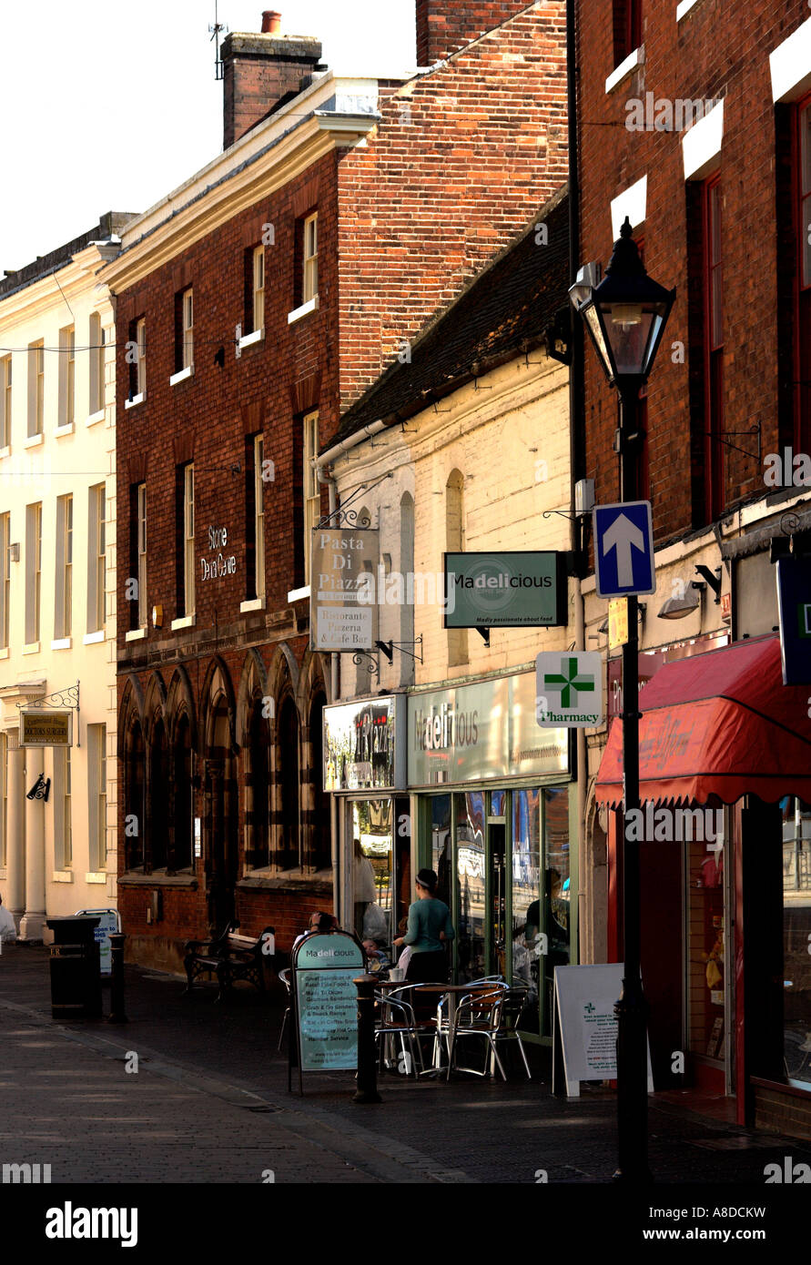 High Street Stone Staffordshire EDITORIAL USE ONLY Stock Photo - Alamy