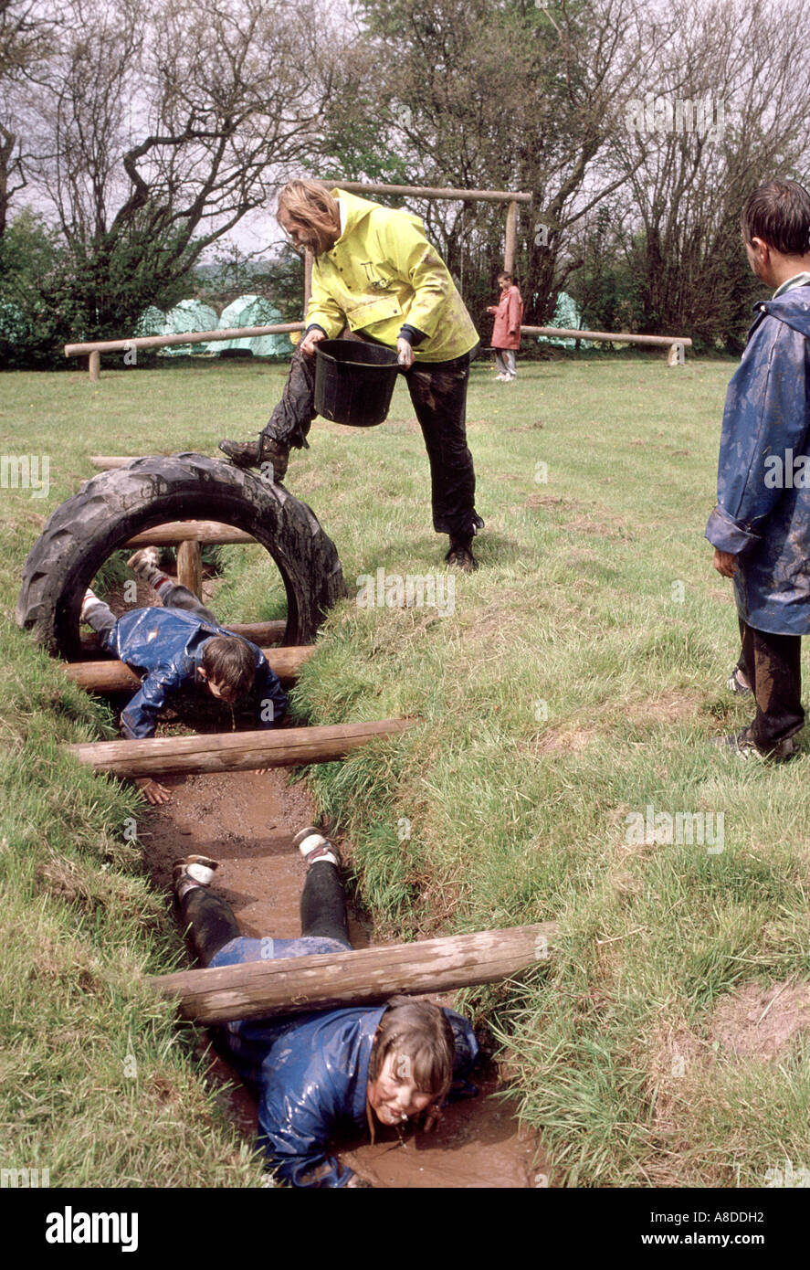 Primary school children on an adventure outing Stock Photo - Alamy