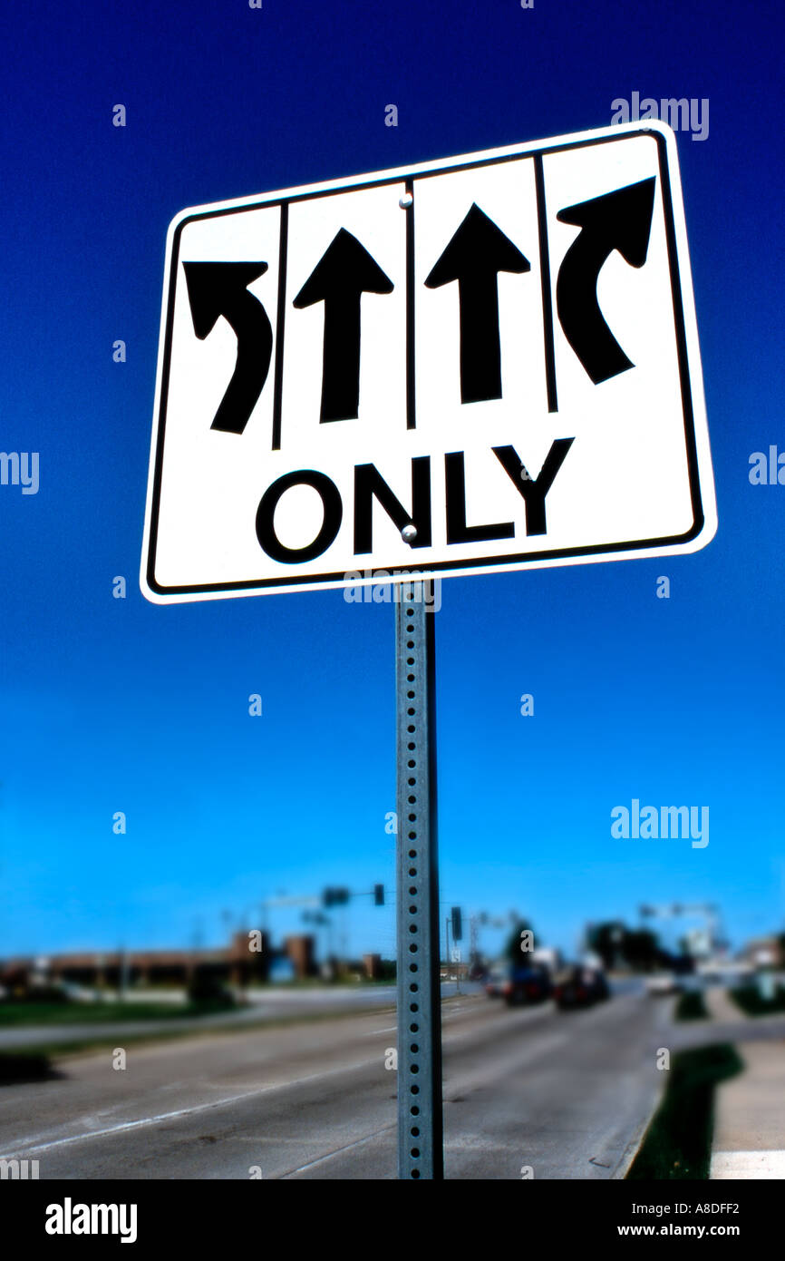 traffic sign on road Stock Photo - Alamy