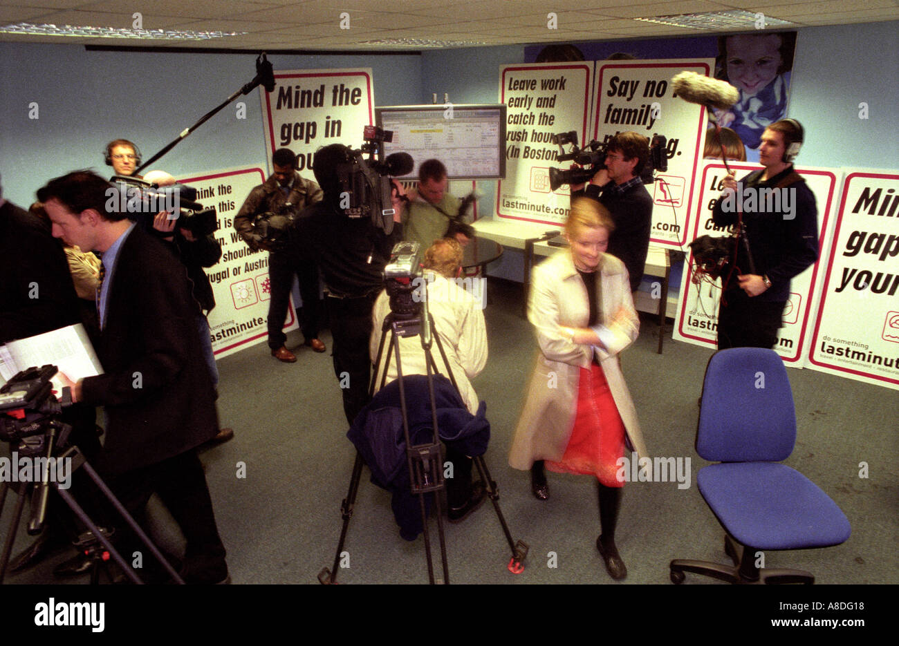 Martha Lane Fox after press conference on IPO Day in March 2000 Stock ...