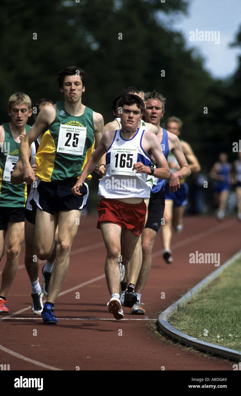 Men`s 1500m race at The Pingles, Nuneaton, Warwickshire, England, UK ...