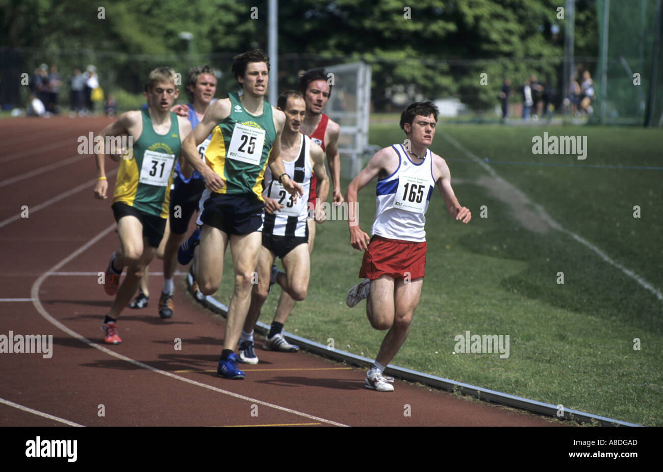 Men`s 1500m race at The Pingles, Nuneaton, Warwickshire, England, UK ...