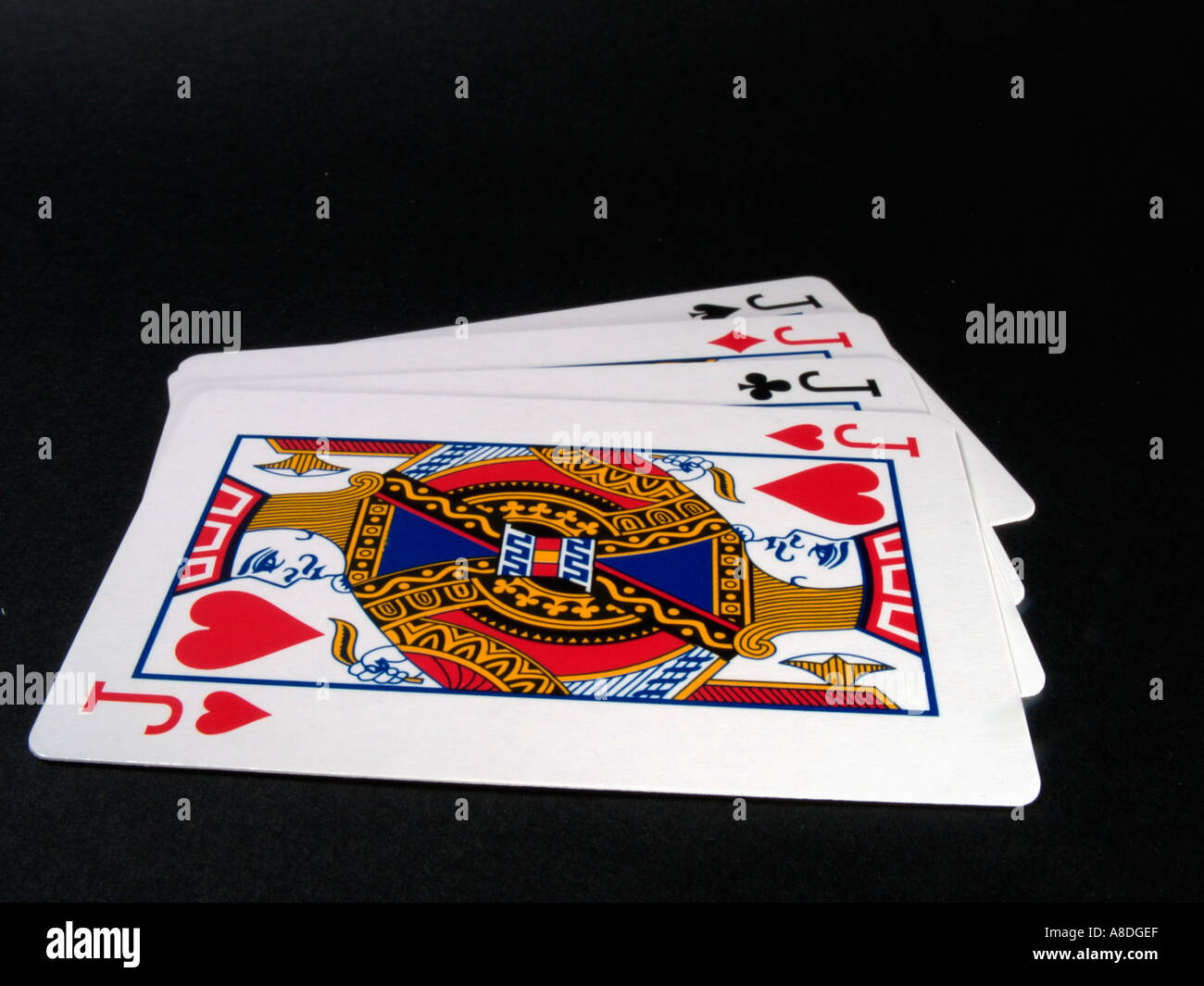 Four jacks playing cards hi-res stock photography and images - Alamy