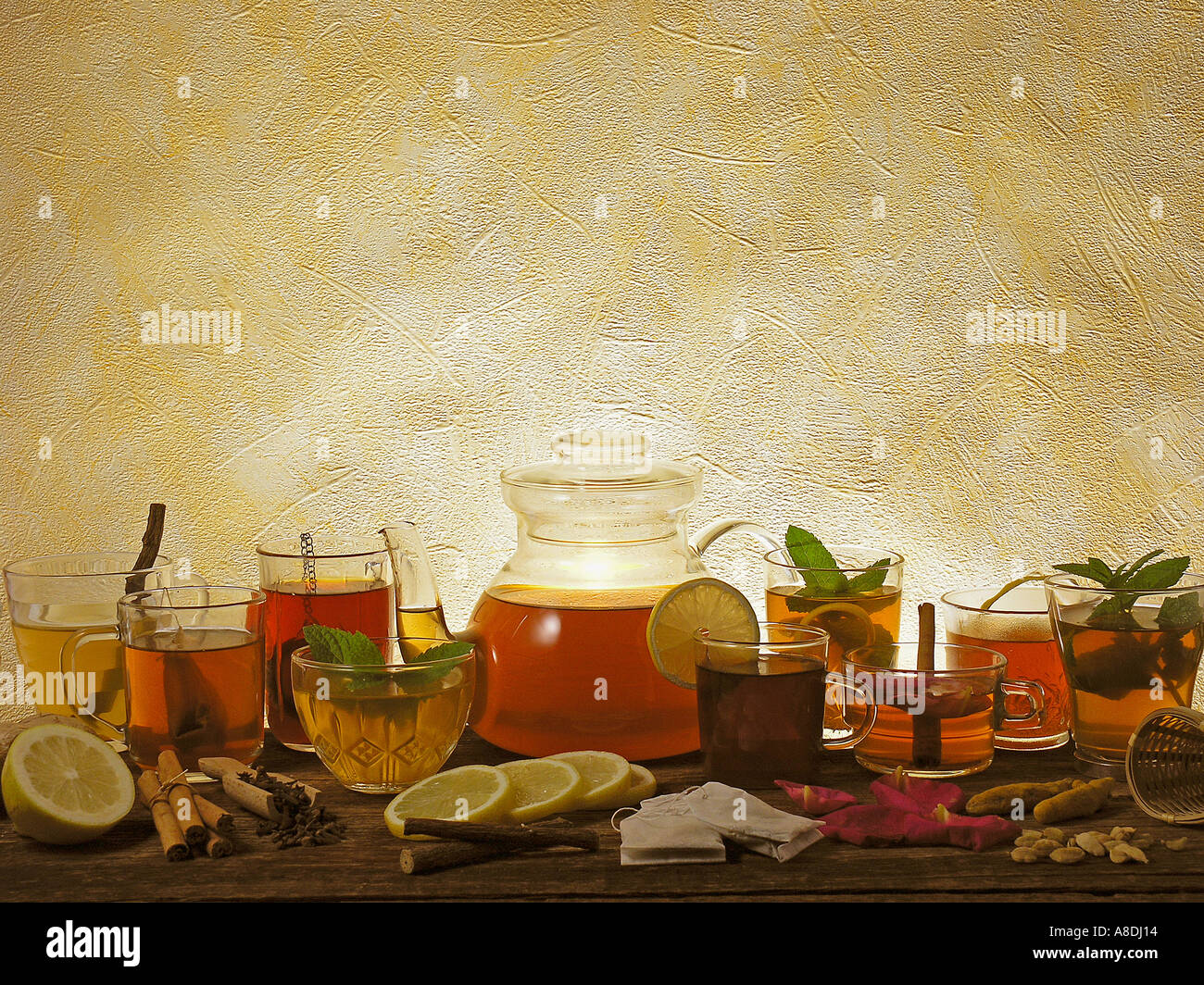 Herbs teas herbs spices detail hi-res stock photography and images - Alamy