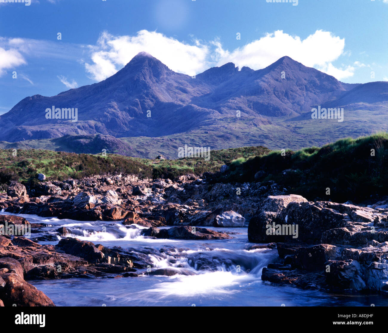 Glen Sligachan and Cuillin Hills, Isle of Skye, Scotland, UK Stock ...