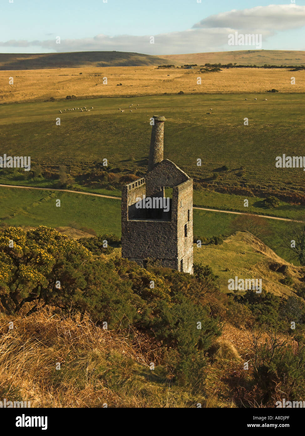 Wheal betsy pump house ruin hi-res stock photography and images - Alamy