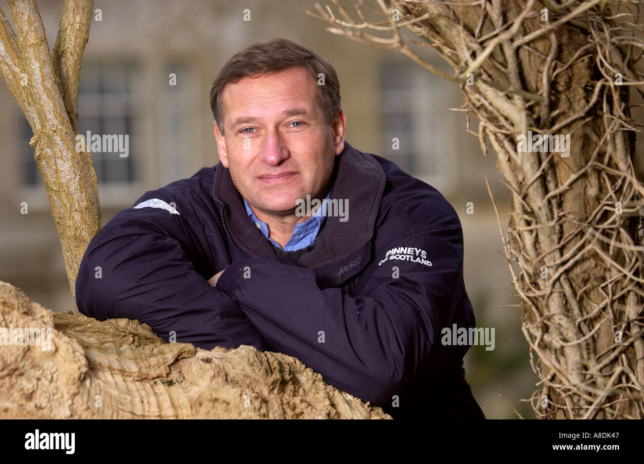 THE BRITISH EXPLORER DAVID HEMPLEMAN ADAMS AT HOME IN WILTSHIRE UK FEB ...