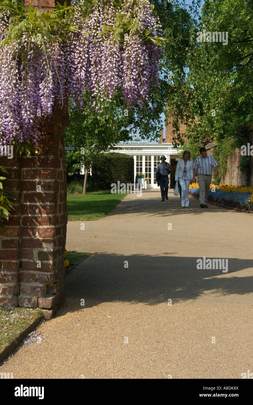 the Tiltyard cafe Hampton Court Palace London UK United Kingdom Stock ...