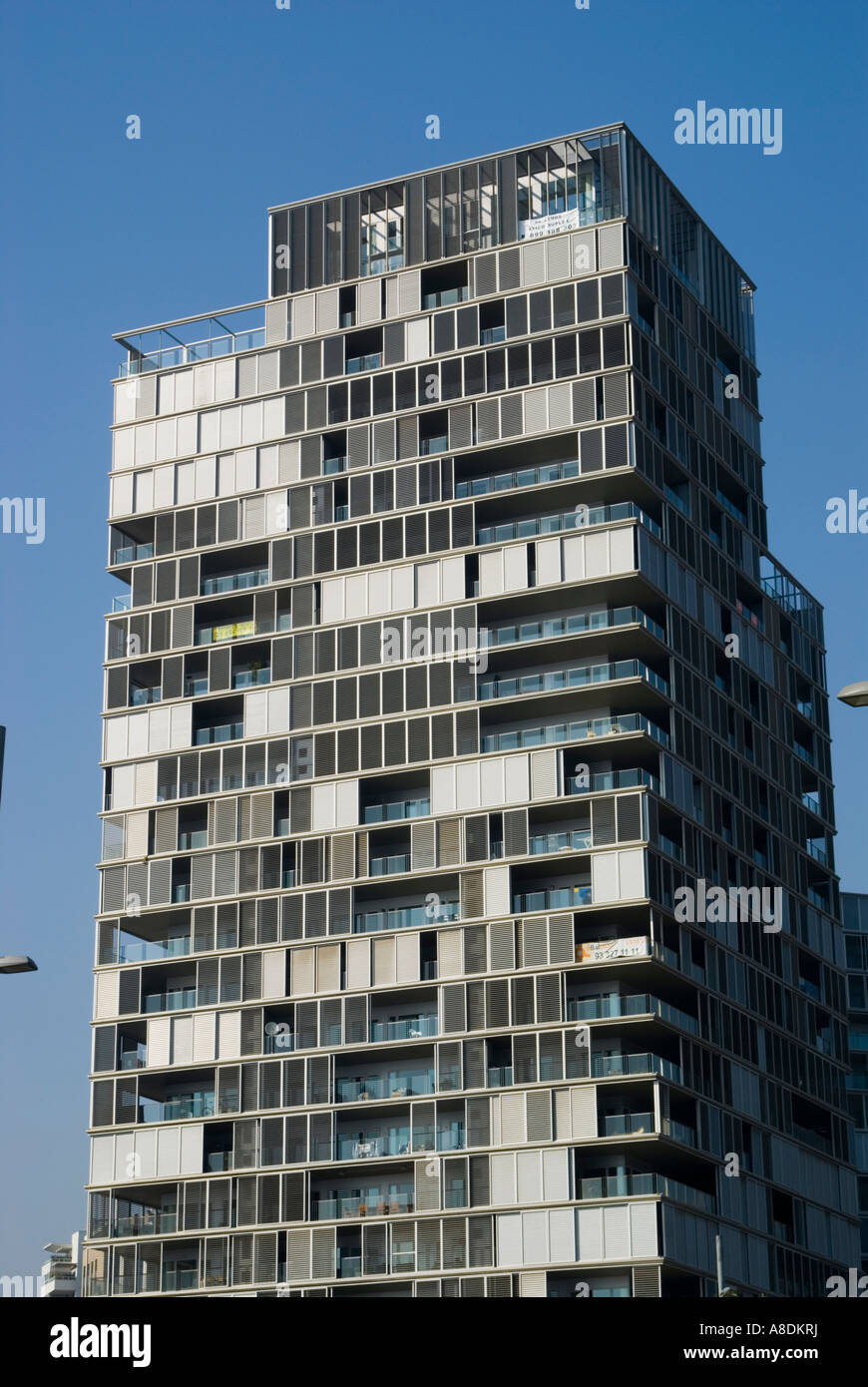Barcelona high rise apartments at Diagonal Mar Stock Photo - Alamy
