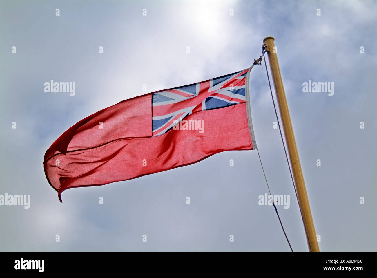 Red Ensign or Red Duster flag Stock Photo - Alamy