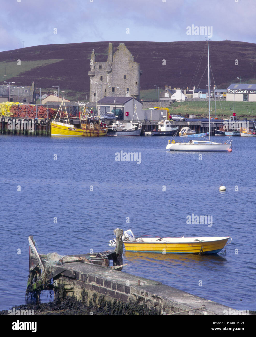 Scalloway Shetland Isles Stock Photo - Alamy