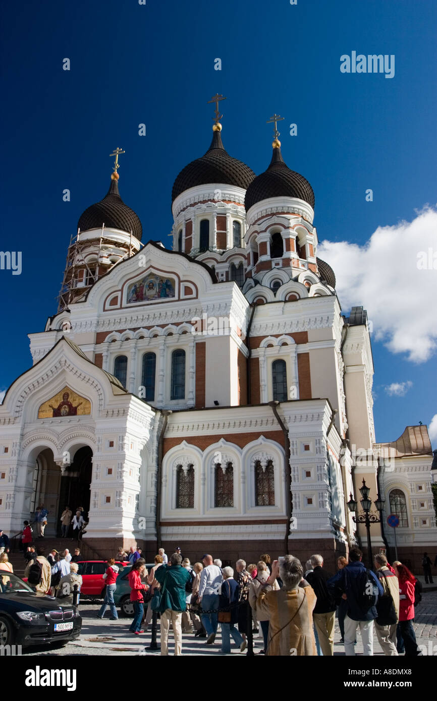 Front of Alexander Nevsky Russian Orthodox cathedral Tallinn Estonia ...