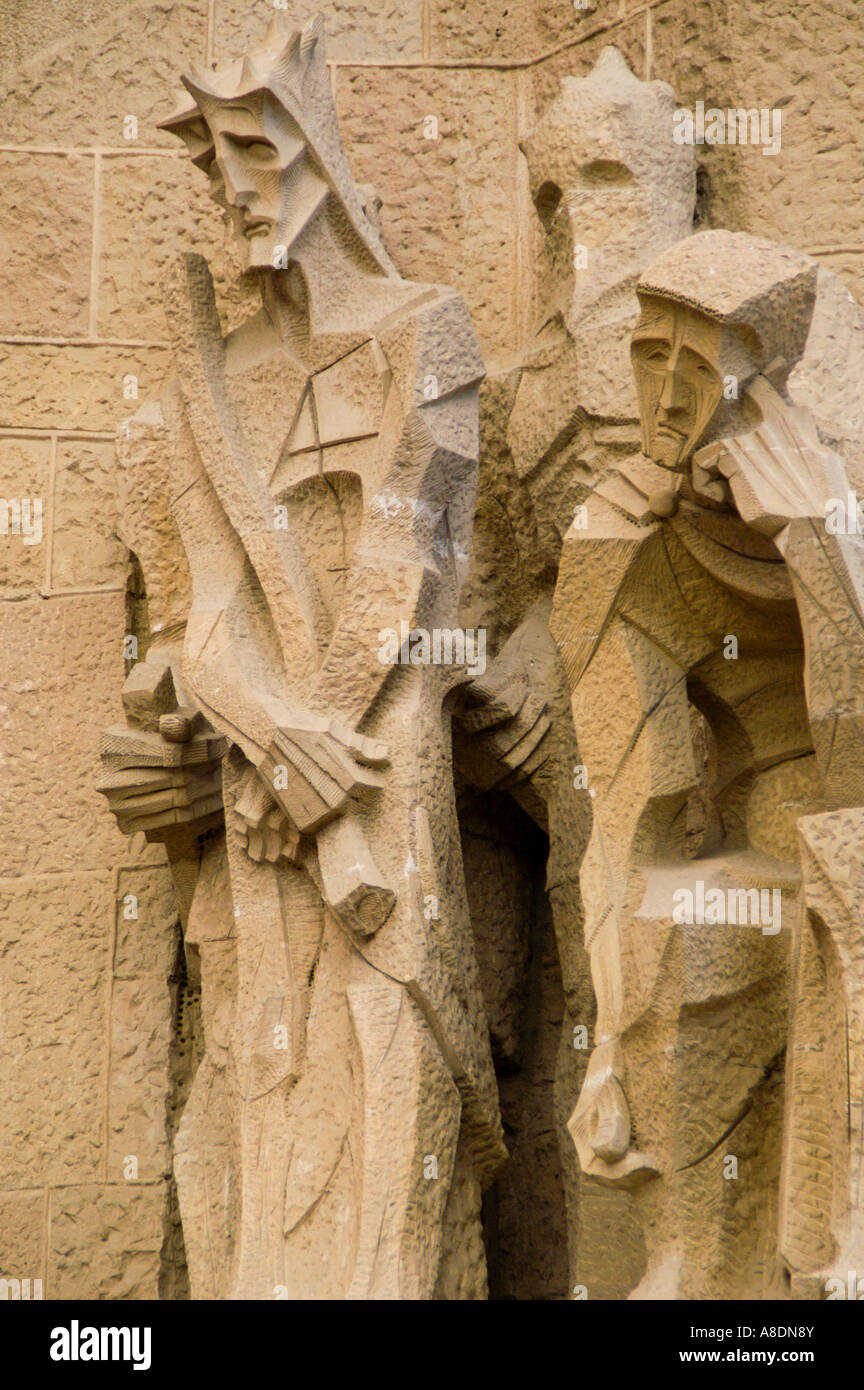 Barcelona Sagrada Familia Gaudi cathedral church 2007 sculpture in ...