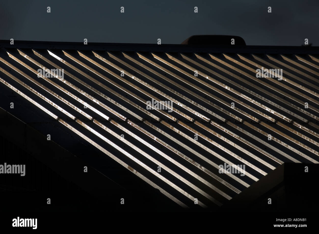 Corrugated Iron Roof Stock Photo - Alamy