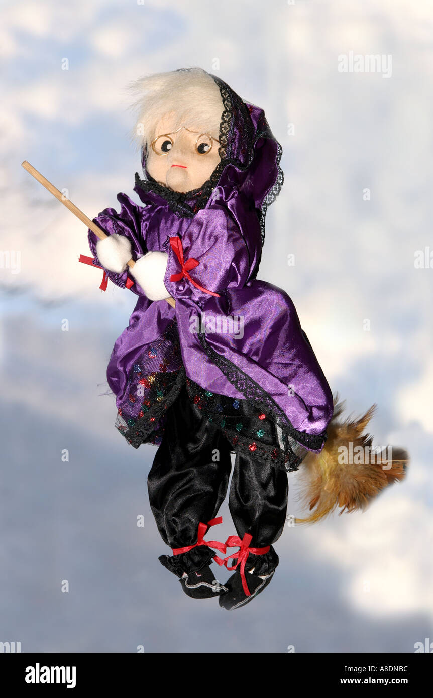 Easter witch flying Stock Photo - Alamy