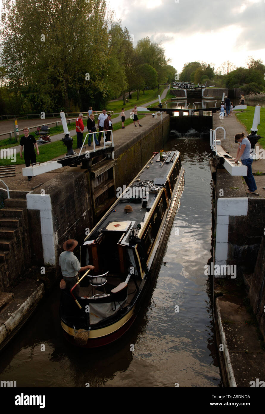 Hatton Locks Grand Union Canal Warwickshire UK Stock Photo - Alamy