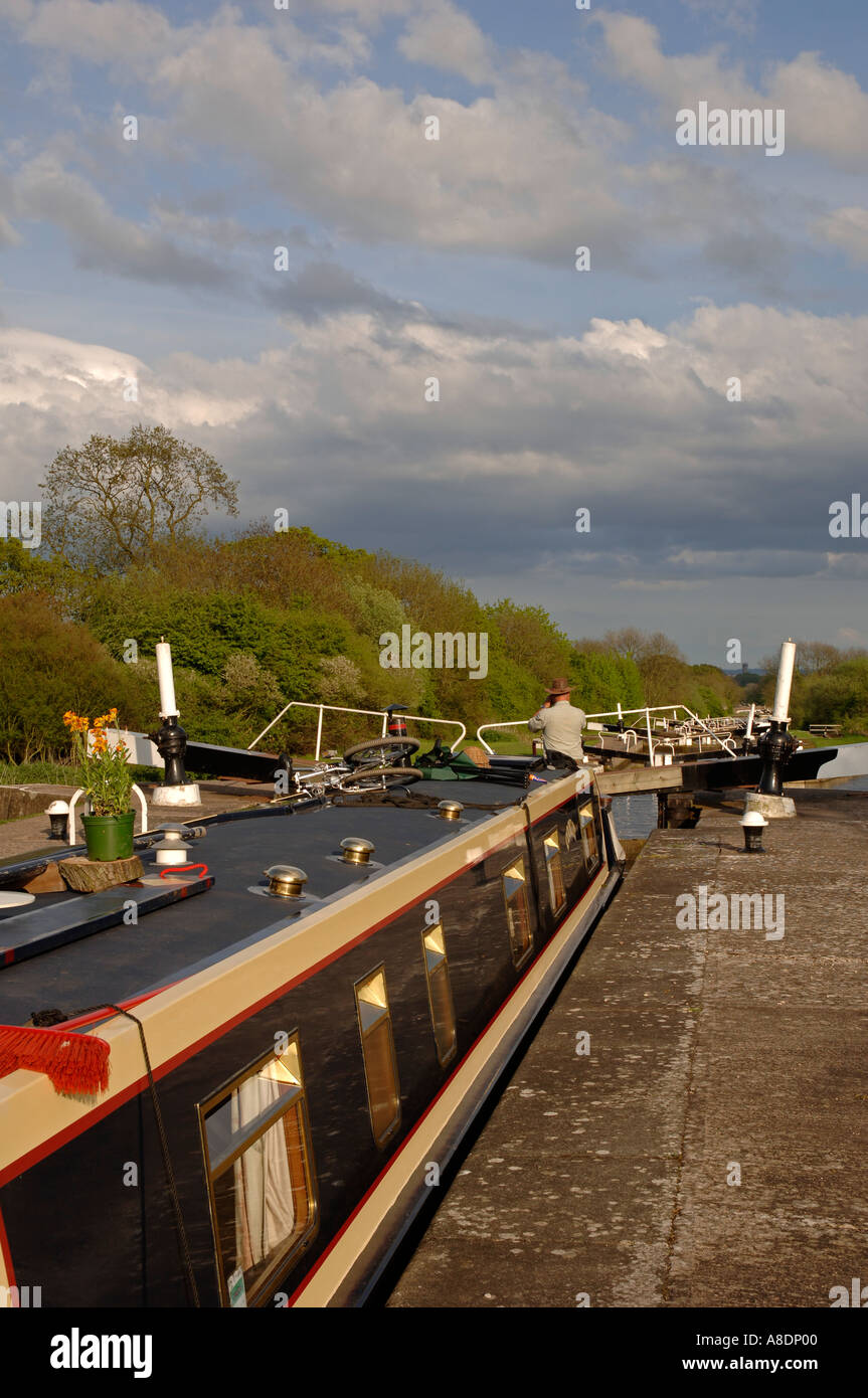 Hatton Locks Grand Union Canal Warwickshire UK Stock Photo - Alamy
